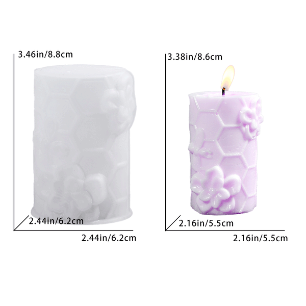 Honeycomb & Bee Theme Candle Mould